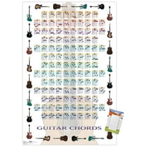 Guitar Chords II - Learn to Play Guitar Wall Poster, 22.375" x 34 ...