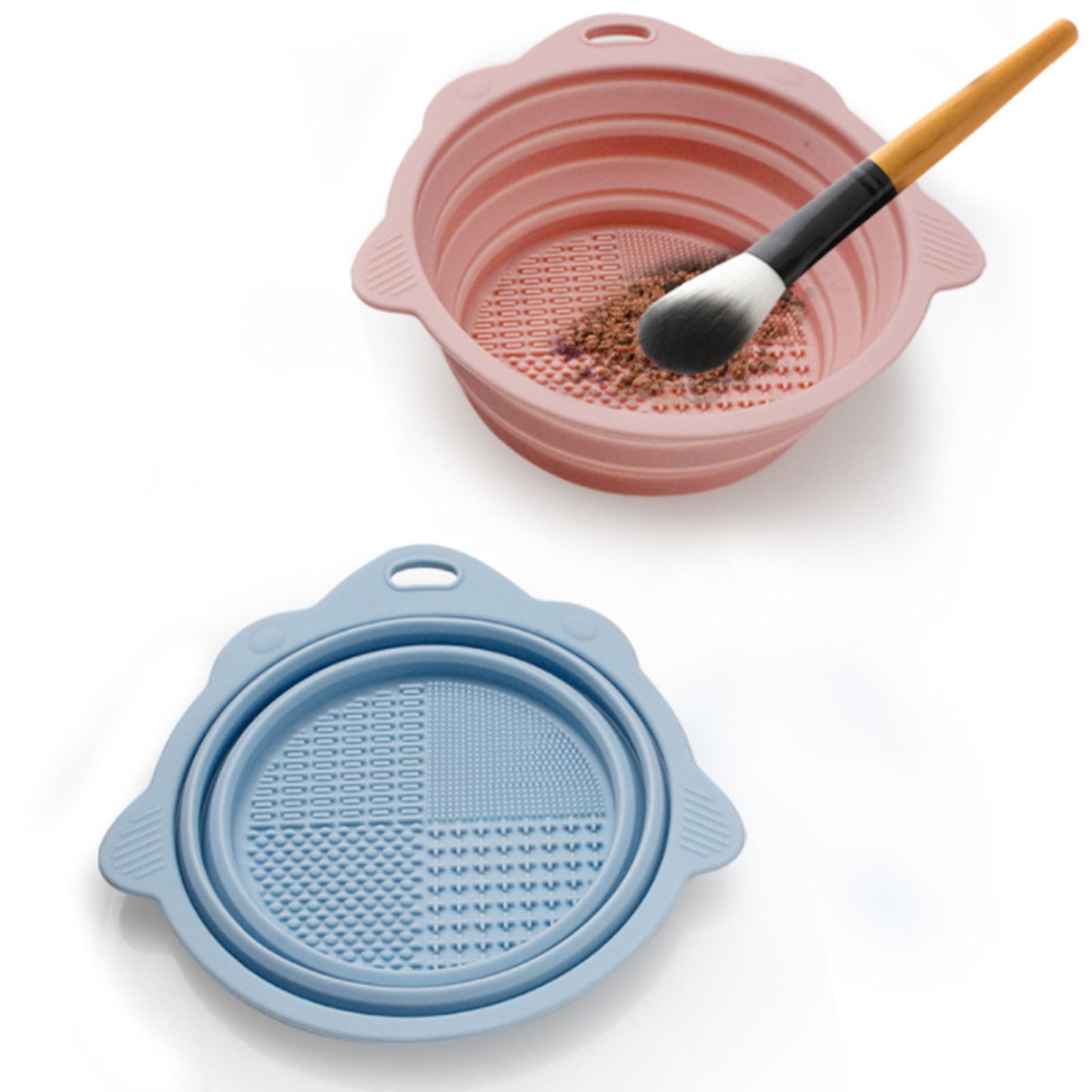 GROFRY 1 Set Brush Cleaning Pad Foldable Easy to Clean Powder Puff ...