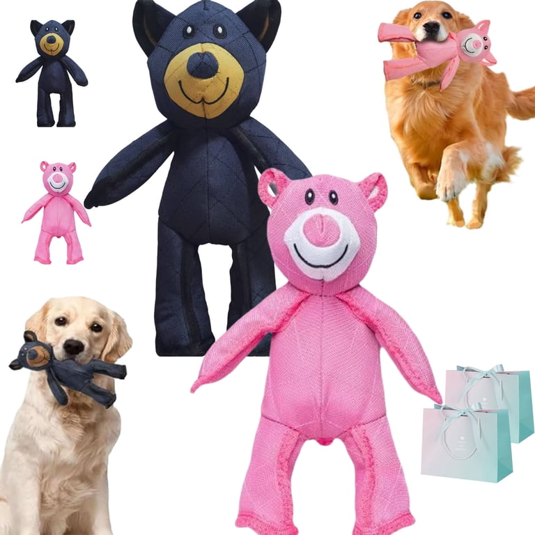 Benebone Large Dog Unbreakable Bear Dog Toy For Heavy Chewers - With ...