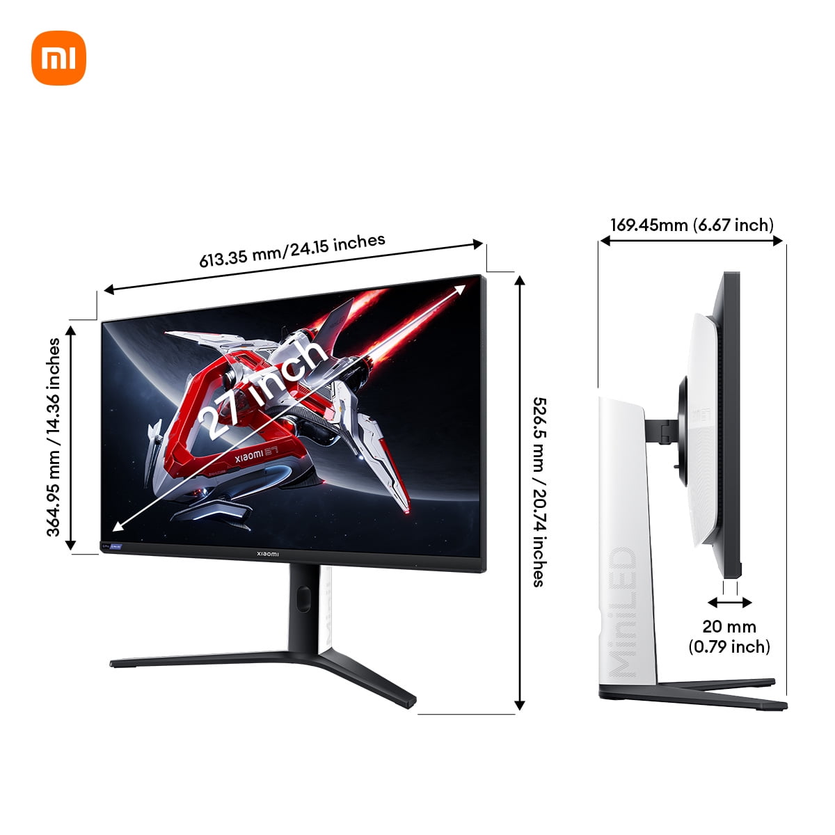 Xiaomi 2K Gaming Monitor G27Qi, QHD 2560×1440, Fast IPS Xiaomi 2K Gaming Monitor G27Qi, QHD 2560×1440, Fast IPS