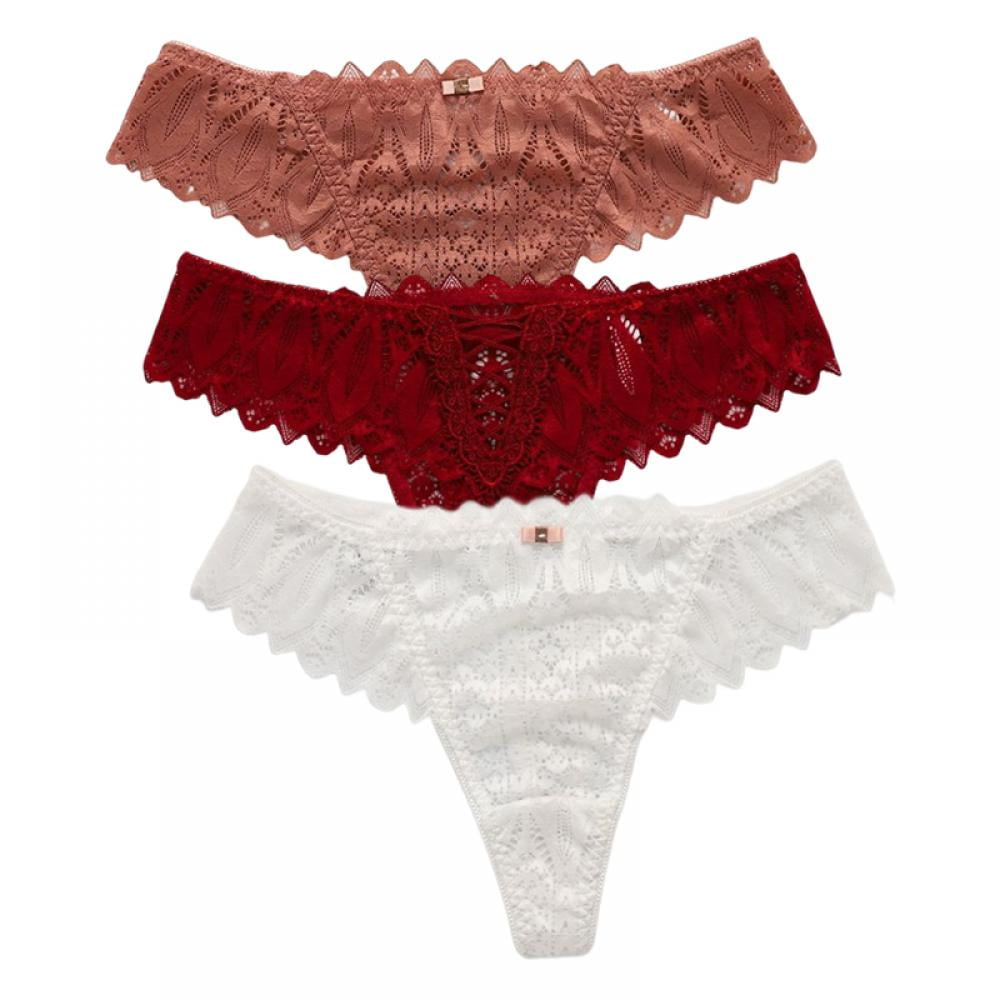 Ladies Breathable Cross Belt Cutout Low-rise T-pants Solid Color Women ...