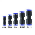 PY/PU/PV/PE/HVFF/LSA 4MM to 12MM Pneumatic Fitting Tube Connector ...