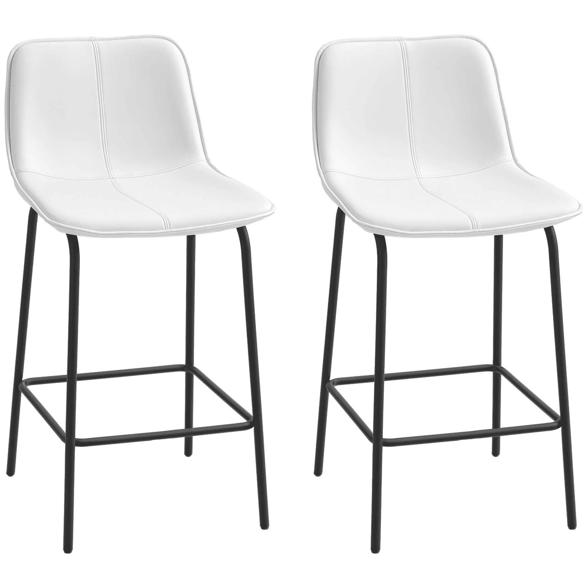 Click here for Homcom Bar Stools Set Of 2  Microfiber Cloth Uphol... prices