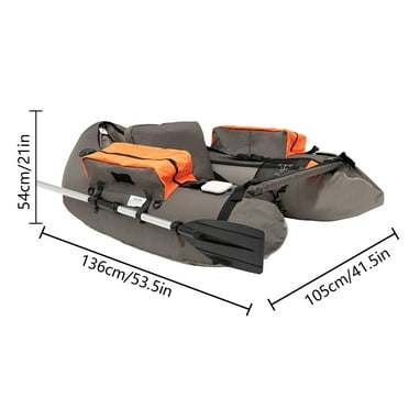 SKYSHALO 5-Person Portable Fishing Raft, PVC Inflatable Boat with ...