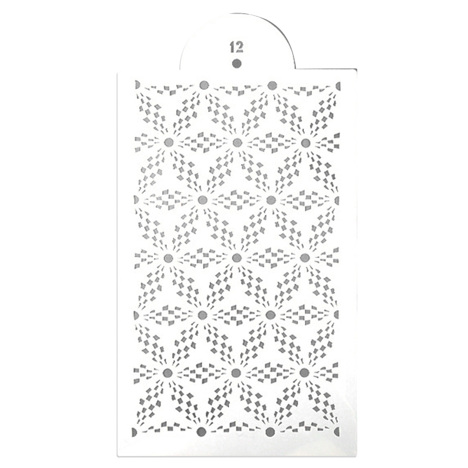 Farfi Cake Decoration Template with Hanging Hole Hollow PET Rounded ...