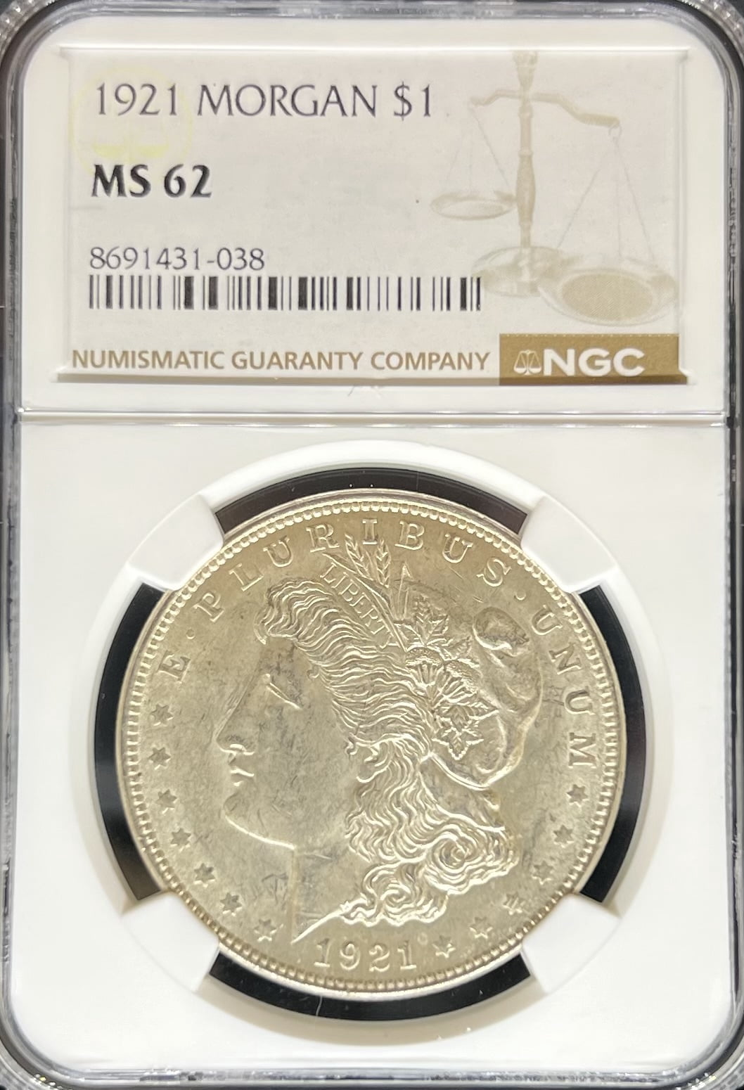1921 Morgan Dollar MS62 NGC (PA8691431038) - Walmart.com