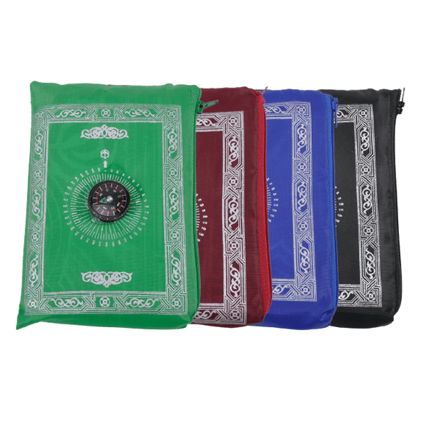 5 Pieces Portable Travel Prayer Mat with Compass, Waterproof Polyester ...