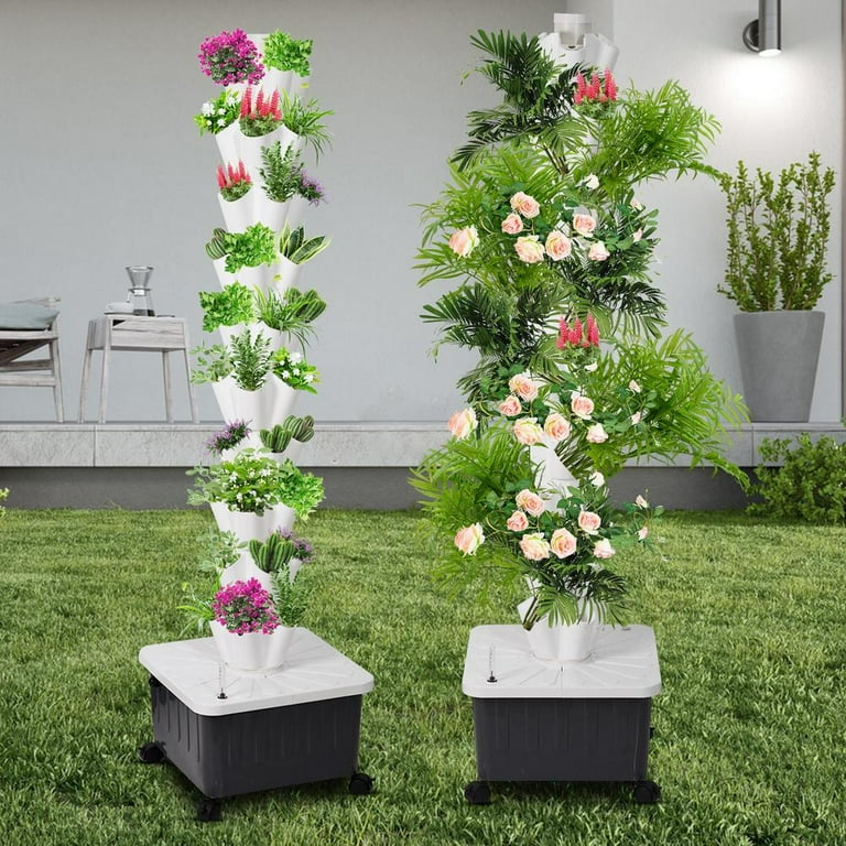 Strawberry Tower Vertical Hydroponic Designs