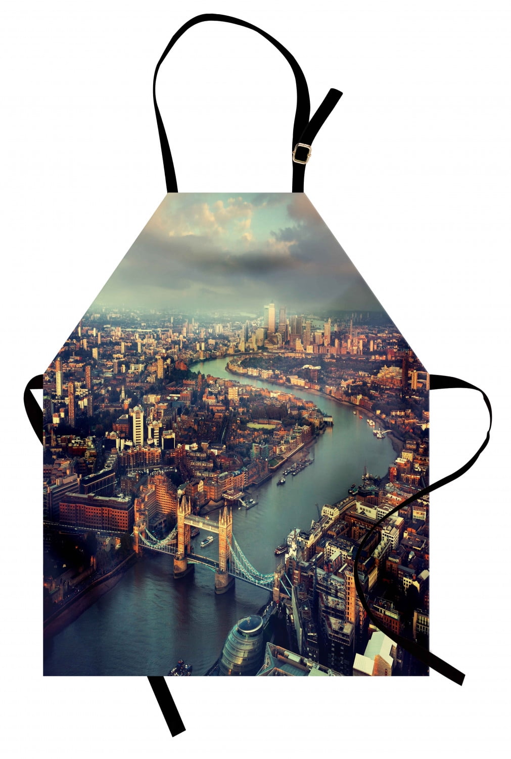 London Apron Panoramic Picture Of Thames River And Tower Bridge Famous ...