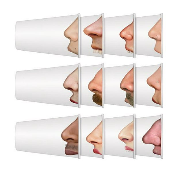 Fred 12-Ounce Pick Your Nose Paper Cups, Pack of 24 Multi-Colored ...