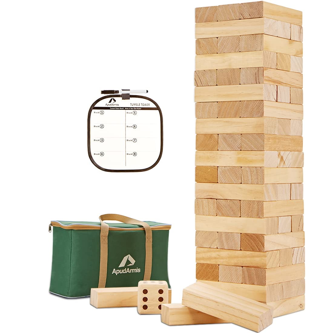 Click here for Apudarmis 60 Pcs Giant Tumble Tower  (Stack Up To... prices