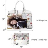 Dasein Handbags for Women Purses Monogram Satchel Purse Large Tote ...