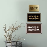 Classic Framed Stock Room Sign (Navy Blue / White) - Small - Walmart.com