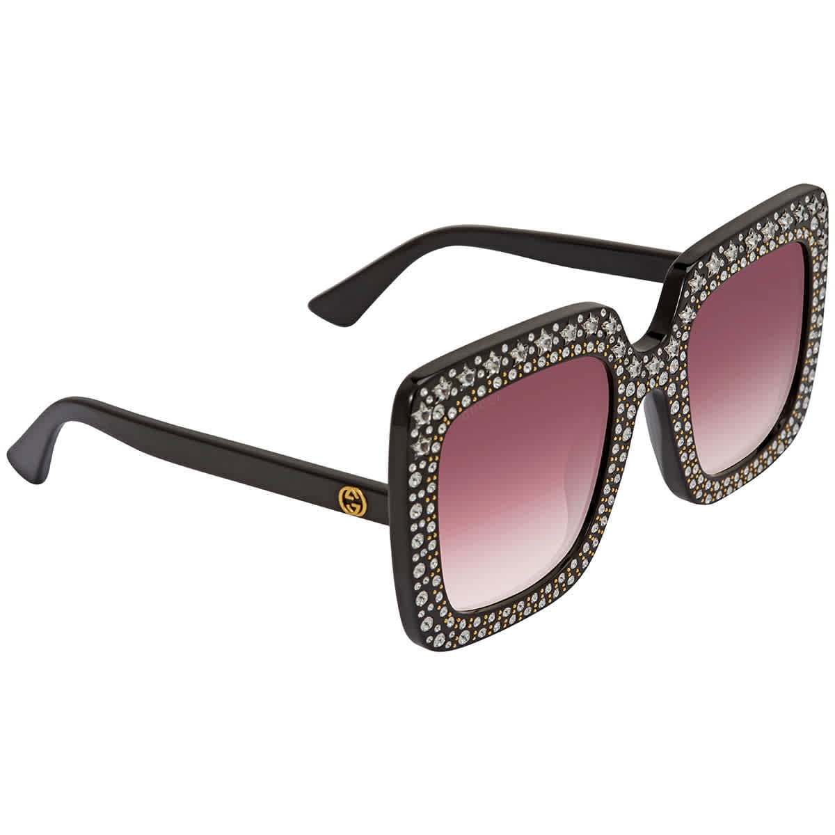 Gucci - Gucci Red Gradient Square Sunglasses GG0148S 005 53 - Walmart ...