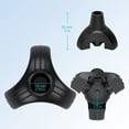 Tripod Cane Tip, Non-Slip 3 Prong Rubber Cane Tip Self Standing ...