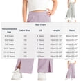 BXSRUTA Girls Wide Leg Pants Elastic Waist Pull on Casual Loose ...