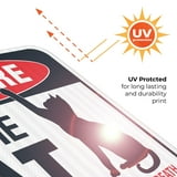 Beware of Cat Sign, Funny Attack Cat Sign, - Walmart.com