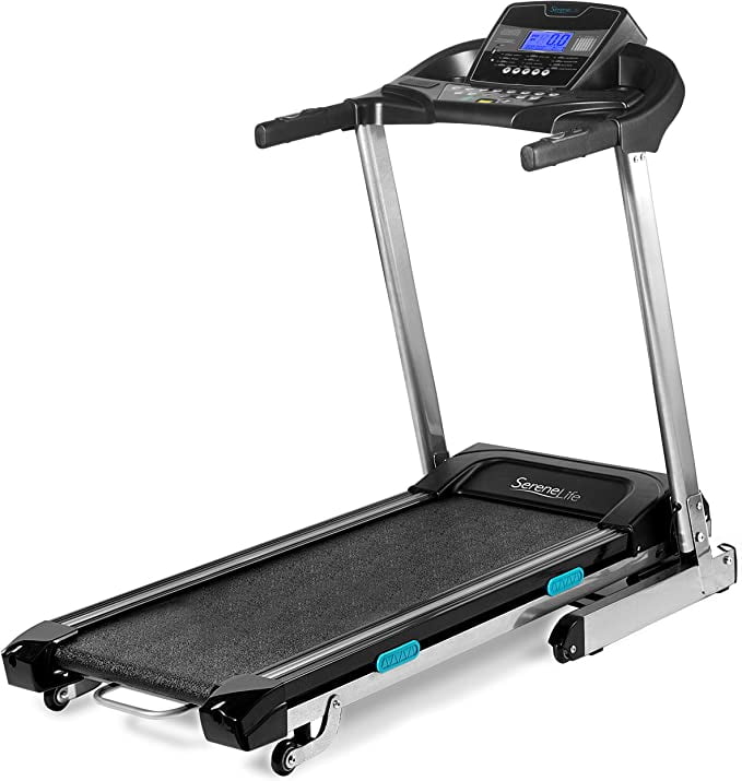 SereneLife Smart Foldable Digital Home Gym Treadmill - Walmart.com