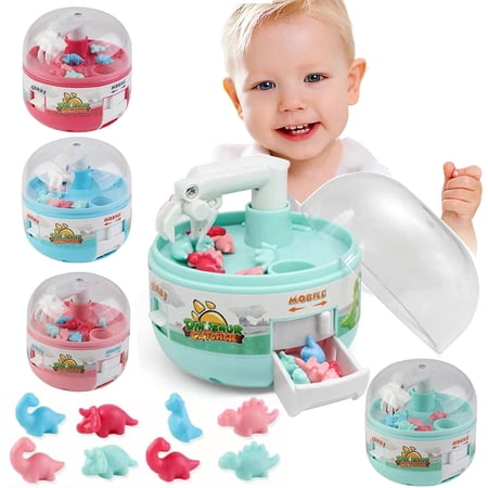 Mini Claw Machine Stuff Dinosaur Gashapon Toy Grabber Fingertip Toy ...