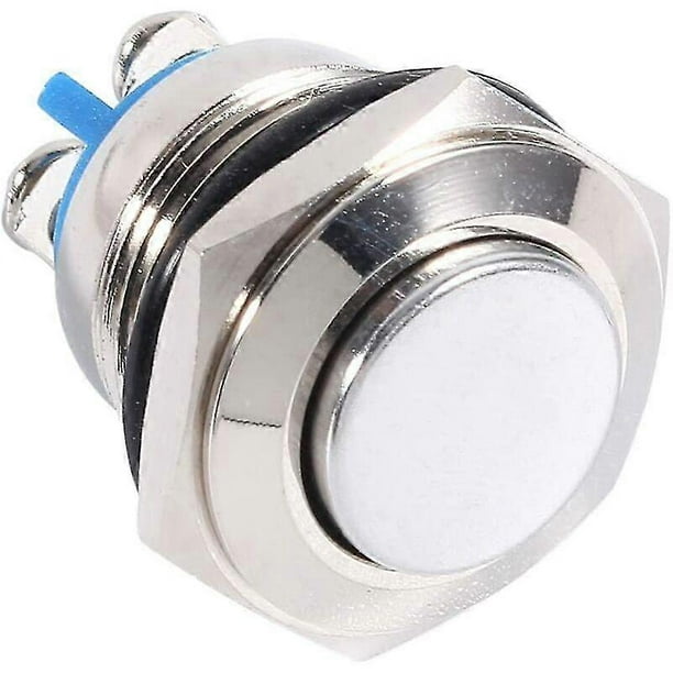 Metal Momentary Push Button Switch, Waterproof Dustproof Start Button ...