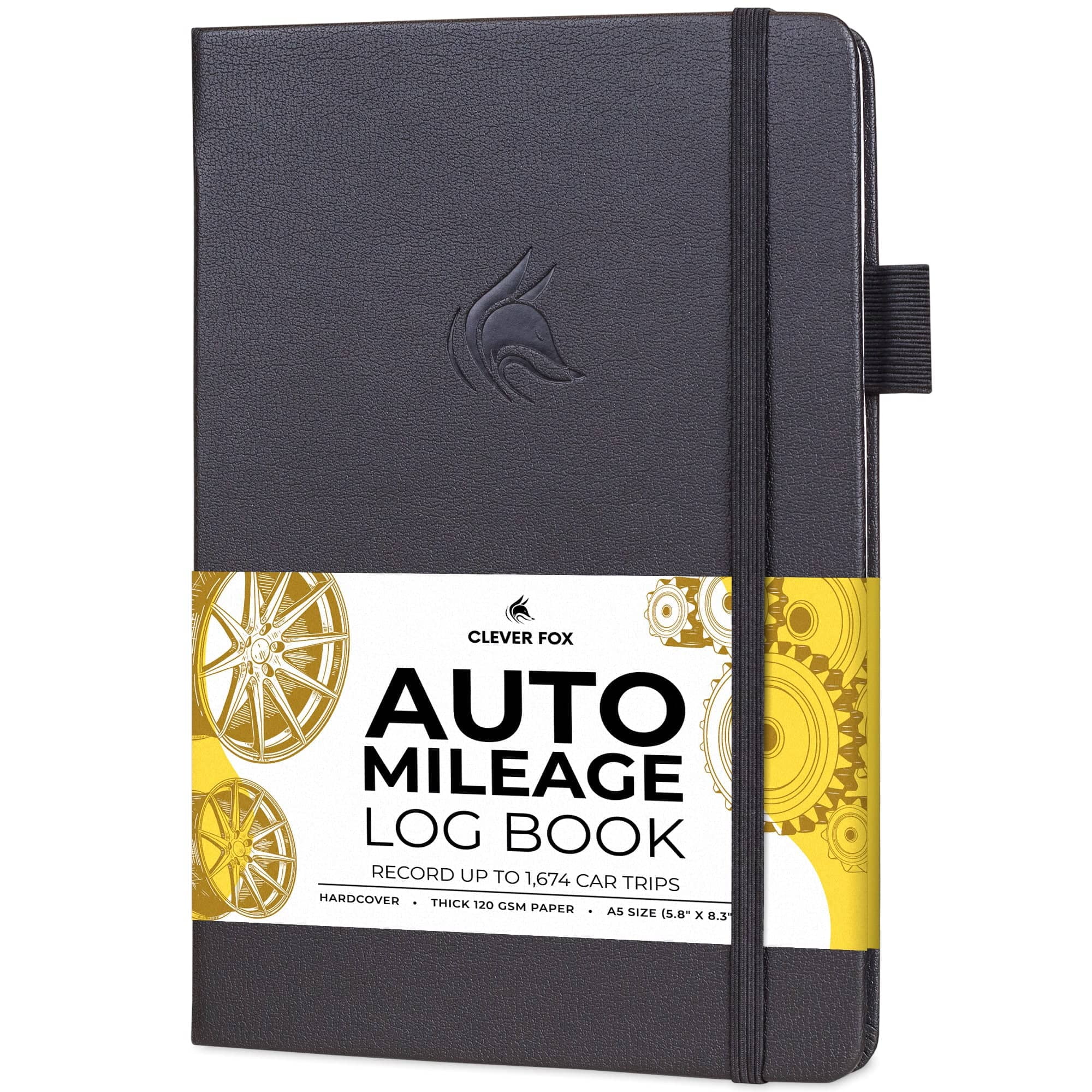 Clever Fox Auto Mileage Log Book - Vehicle Logbook with Mileage ...