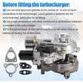 17201-0L040 Turbo Turbocharger Kit For Toyota Hilux 2005-2015 For Land Cruiser Prado 2004-2019 3 ...