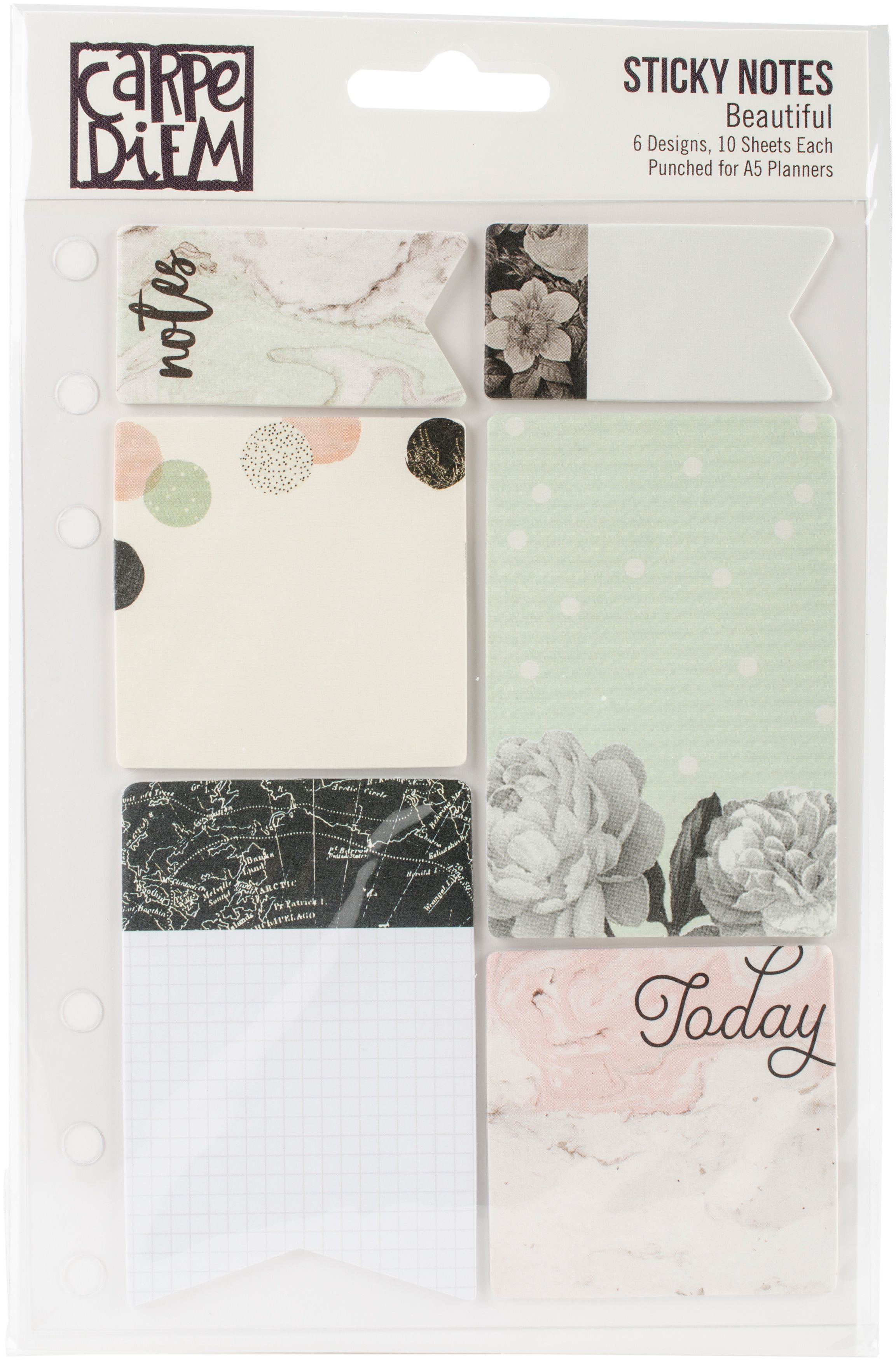 Carpe Diem Beautiful Sticky Notes- - Walmart.com
