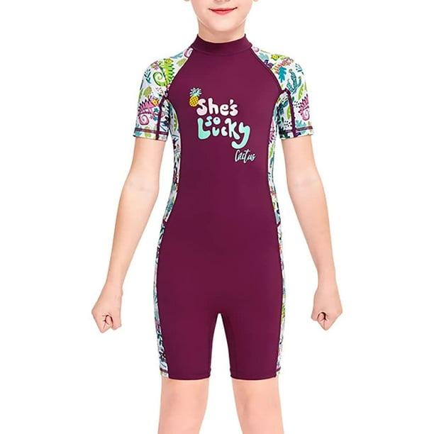 Dive SAIL Wet Suit Girls Shorty Swimsuit Kids Wetsuits Swimwear Water ...