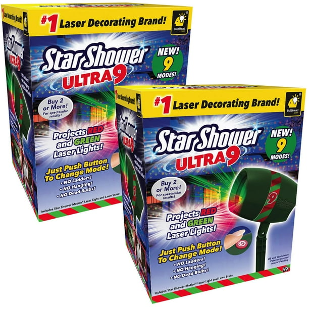 Star Shower Ultra 9, 2 Pack, AS-SEEN-ON-TV, New 2022 Model w/ 9 Unique ...