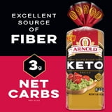 Arnold High Fiber Low Carb Keto Bread Loaf, 20 oz - Walmart.com
