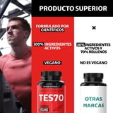 TES70 Suplemento Alimenticio Vitaminas para Hombres - 180 cápsulas ...
