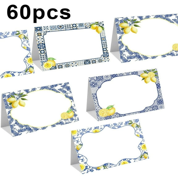 48Pcs Capri Lemon Place Cards, 4.6x3 Inch Name Cards for Table Setting ...