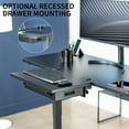 VIVO Black Premium Clamp-on 24" x 14" Desk Extension with Storage ...