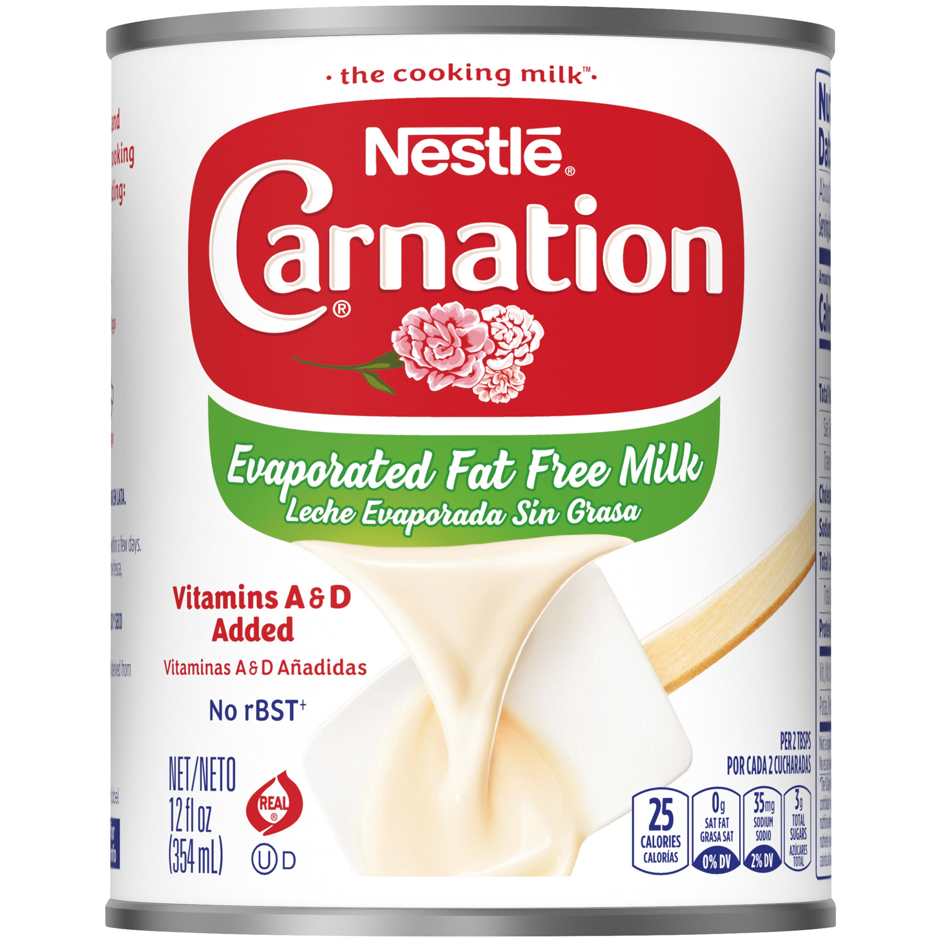 (4 pack) Nestle Carnation Fat Free Evaporated Milk, Vitamins A and D ...
