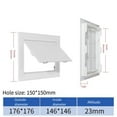 White ABS Inspection Port Inspection Ceiling Decorative Door Inspection ...