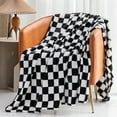 "LOMAO Buffalo Checkered Fleece Throw Blanket, Soft Plaid Lightweight ...
