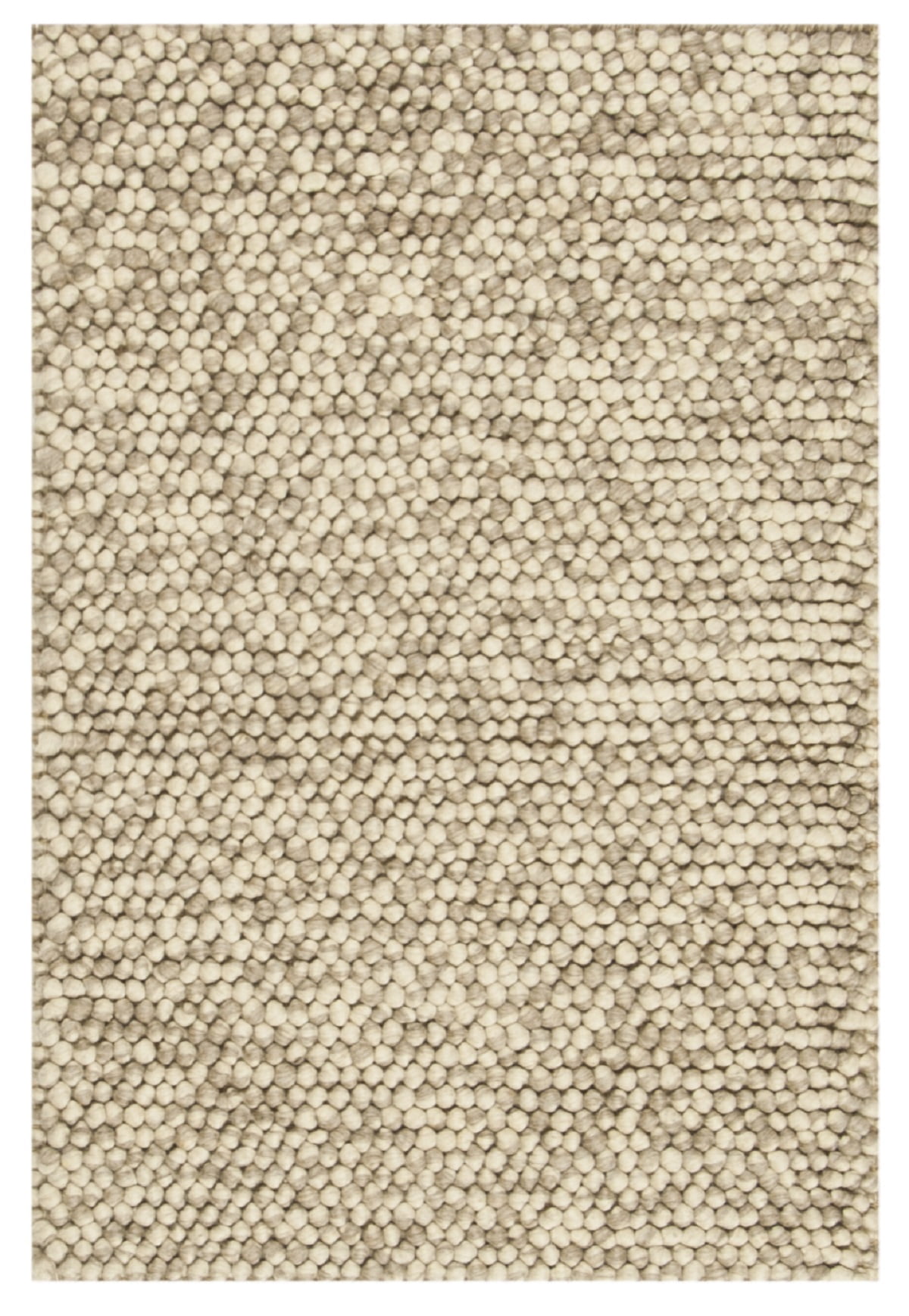 SAFAVIEH Natura Feride Solid Braided Wool Area Rug, Beige, 2' x 3 ...