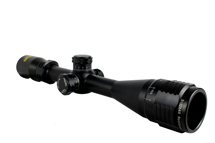Pro Target Blk Matte 3-12x40 AO R/G Mil-Dot Reticle Dual Illuminated ...