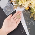 16Pcs 2 Colors Stainless Steel Linking Rings Heart Bracelet Links ...