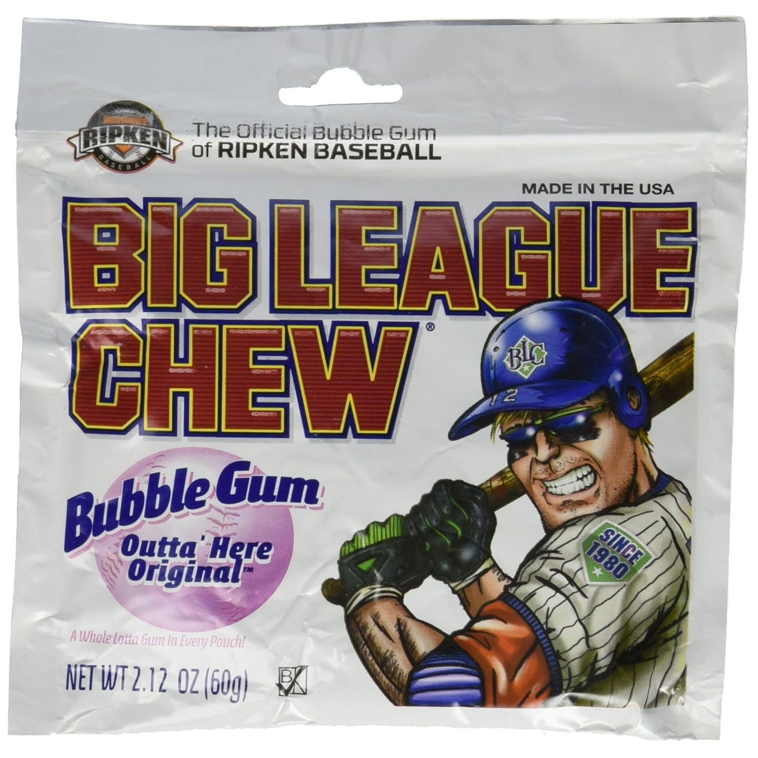 The Official Big League Chew Original Bubble Gum + Tray (12 Packs ...