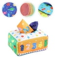 Baby Tissue Box Toy Baby Sensory Toy Cartoon Tissue Box Toy for Kids ...