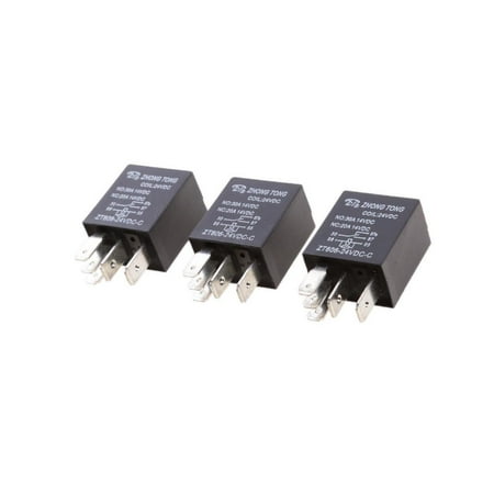 Guardoinrt 3 Pieces 24V 30A Car Automotive Boat Electronic 5 Van Relays ...