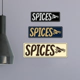 Signs ByLITA Standard Spices Sign (Ivory/Dark Brown) - Small - Walmart.com