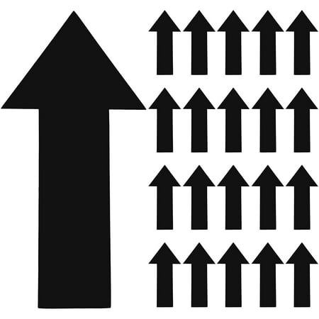 45 Pieces 12 Inch Large Arrow Floor Stickers Removable Adhesive Arrow ...