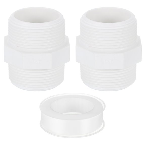Uxcell 50mm to 20mm ID PVC Reducer Pipe Fitting Straight Adapter ...