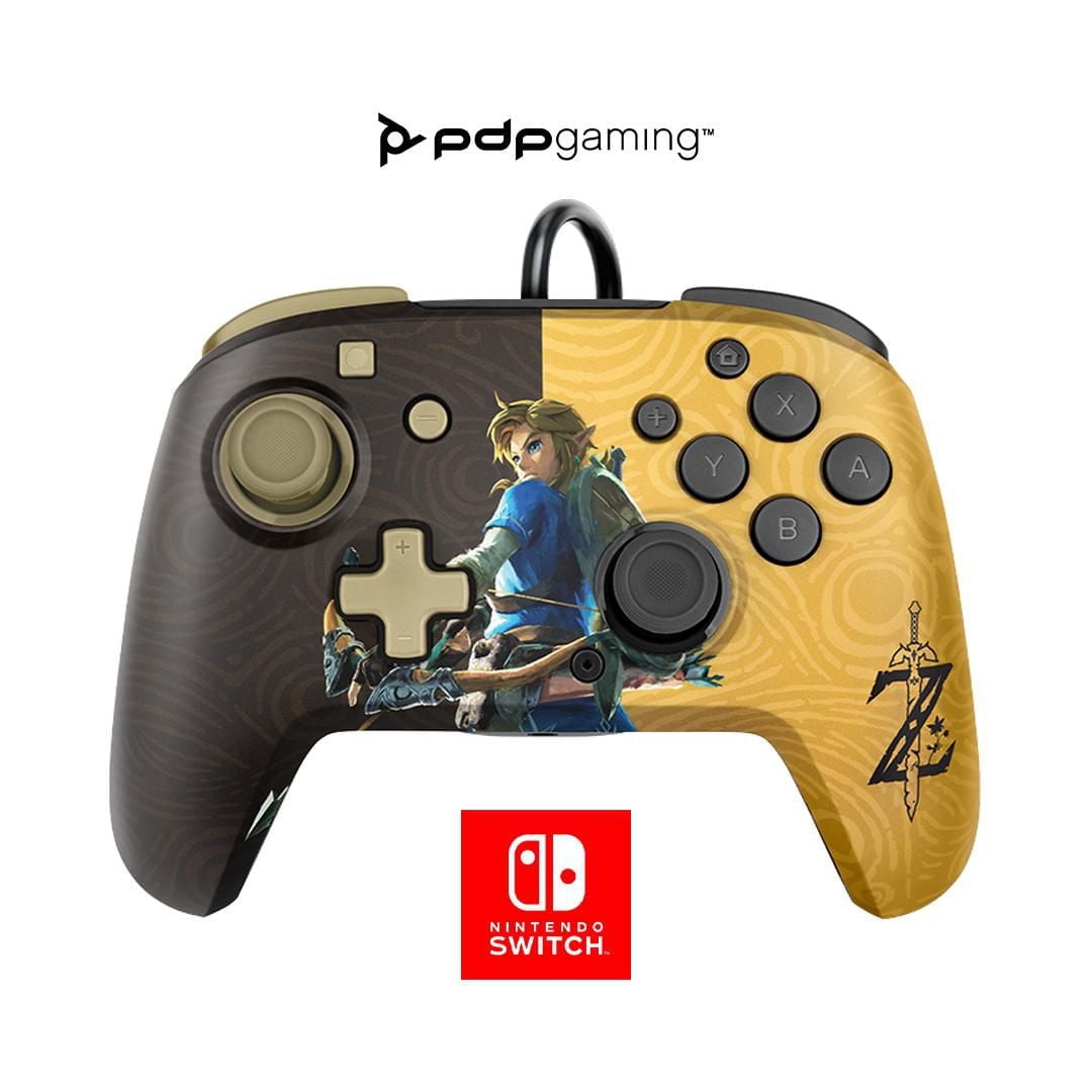 Click here for Pdp Faceoff Deluxe+ Audio Wired Controller: Hyrule... prices