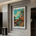 Affixzi Plano Travel Poster, Retro Travel Poster, City Wall Art, Travel ...