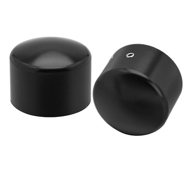 Black Front Axle Nut Cover Cap For Softail Sportster Dyna Road King ...