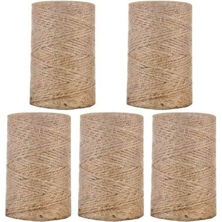 Jute Rope 5 Rolls Natural jute hessian jute cord Jute Thick Gardening ...