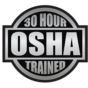 40 Hour HAZWOPER Trained Hard Hat Sticker / Helmet Decal Label Lunch ...